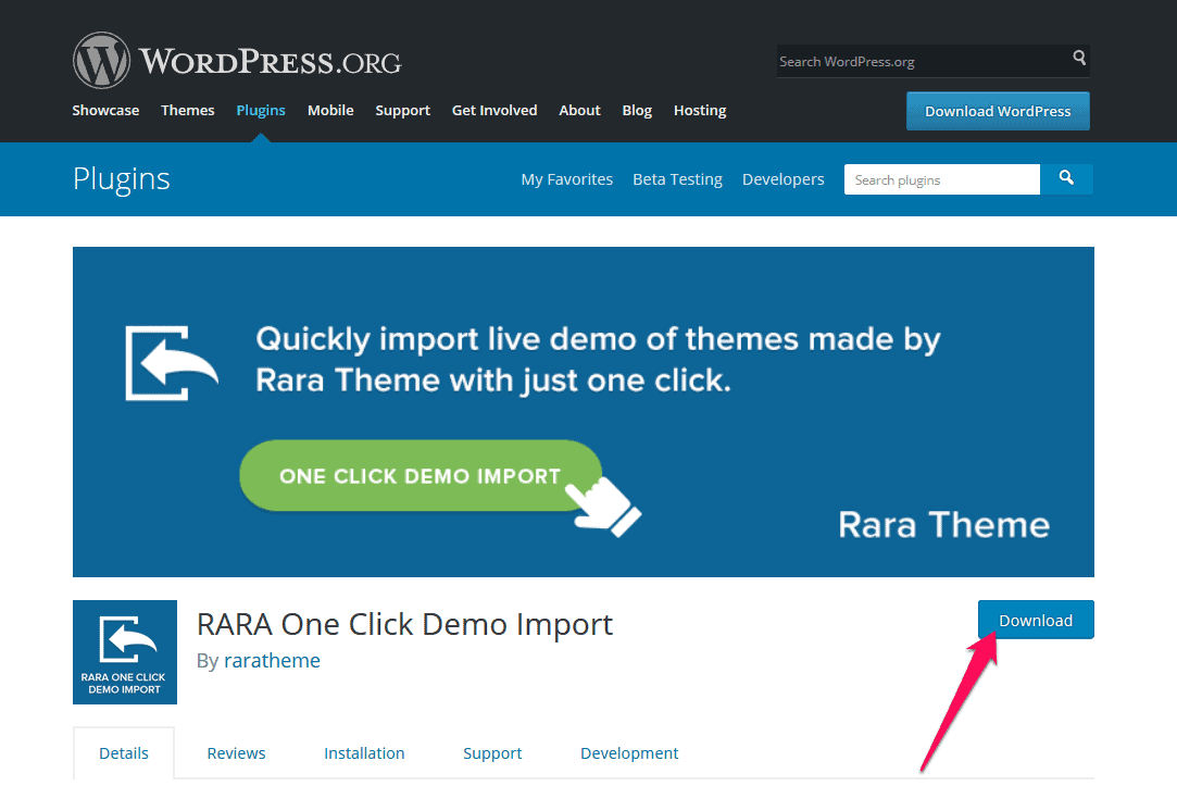 How to Import Demo Content in Themes Made by Rara Theme?