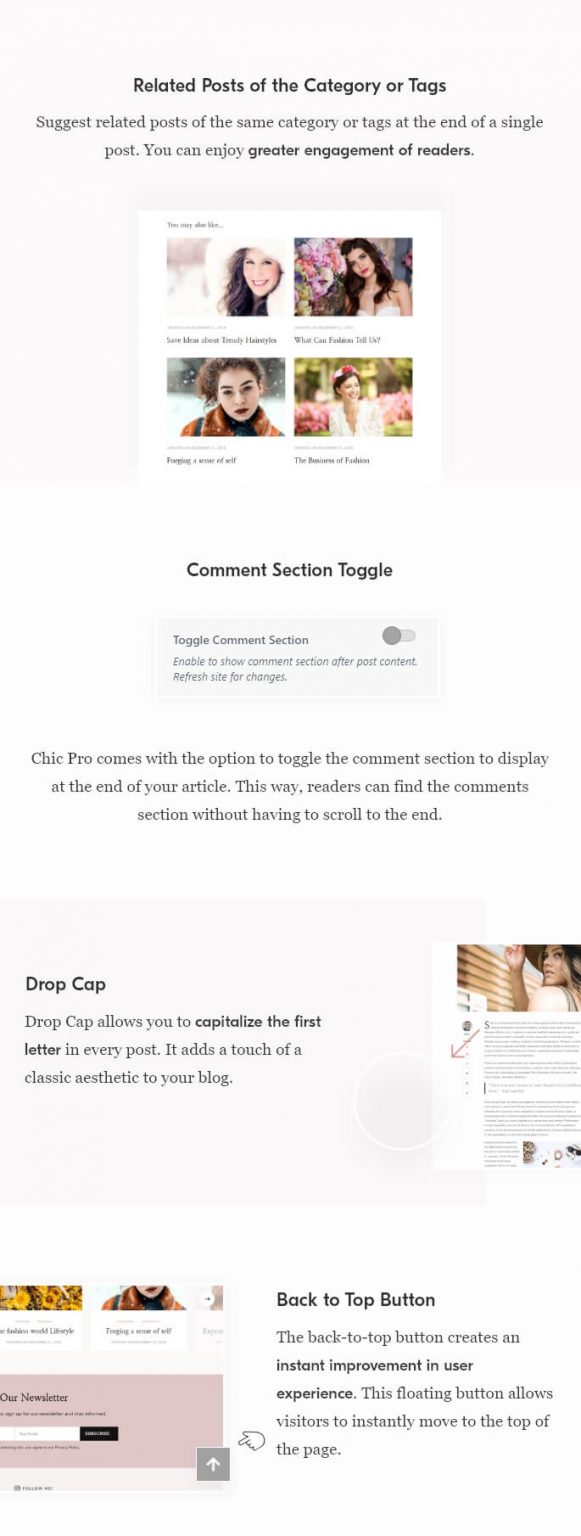 Chic Pro - Best Feminine WordPress Theme for Bloggers
