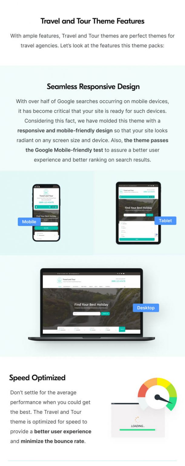 Travel and Tour - Free WordPress Travel Booking Theme