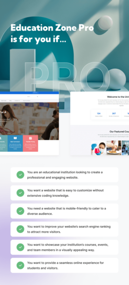Education Zone Pro - Best WordPress Education Theme